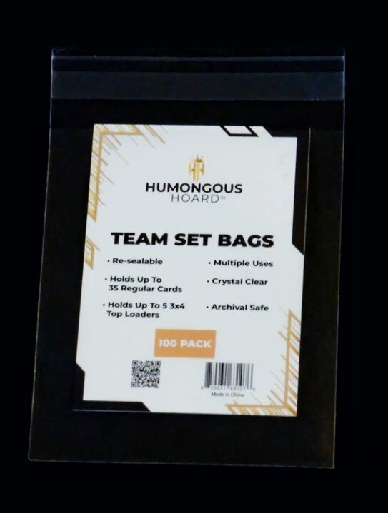 100 Resealable Archival Team Set Bags Long Term Anti Scratch Sleeves ...