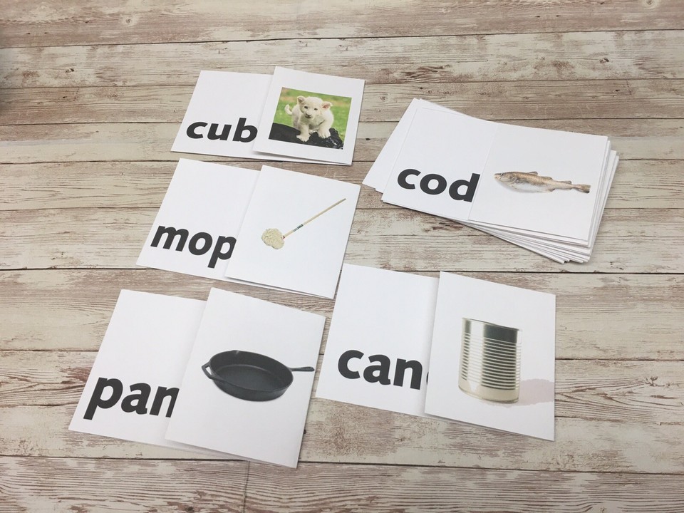 Reading Manipulative - Silent E words Picture Flip cards - Home Or ...