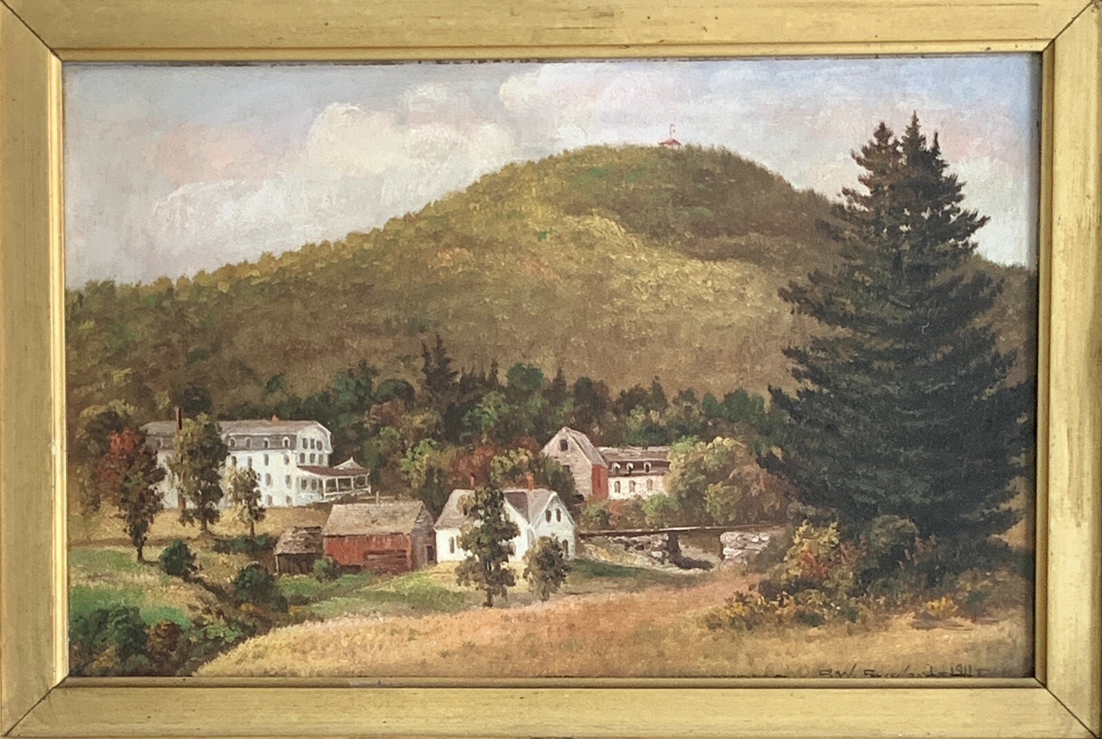 Seth Steward rural landscape oil painting ~ 1911 ~ Maine artist | eBay