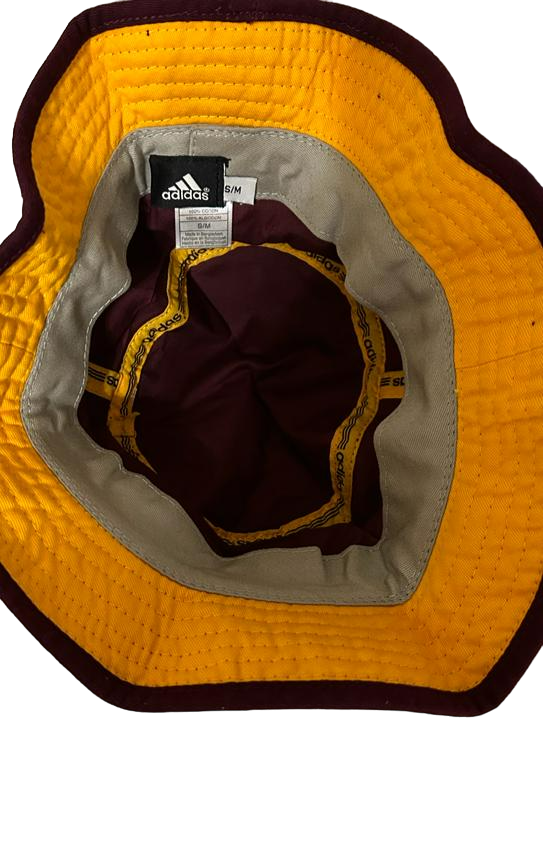 Adidas Arizona State Sun Devils Fan Bucket Hat, Maroon/Yellow, Small ...