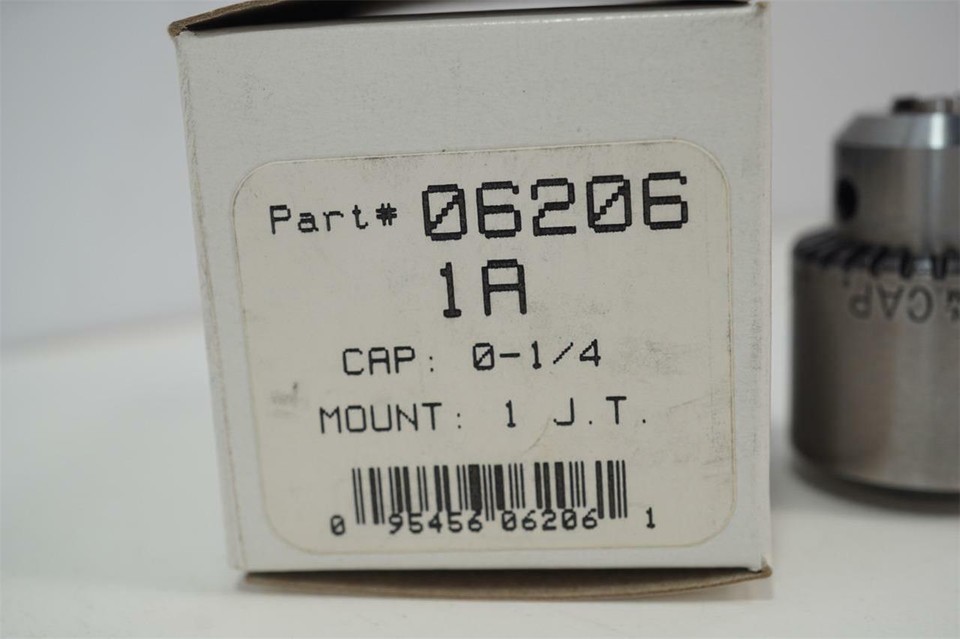 New Original USA MADE Jacobs 1/4" Plain Bearing Drill Chuck 1JT Mount ...
