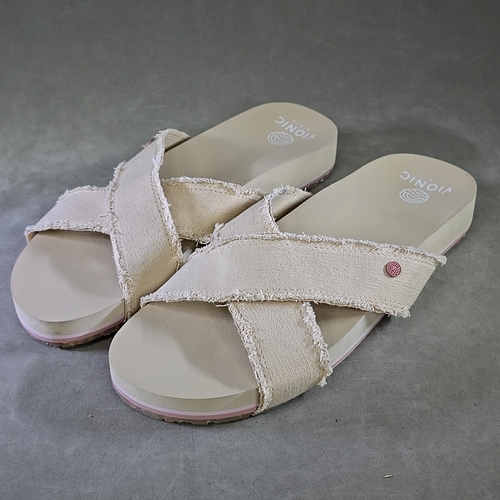 Vionic Panama Sandals Womens Sz 10 Cross Strap Comfort Wedge Slide ...