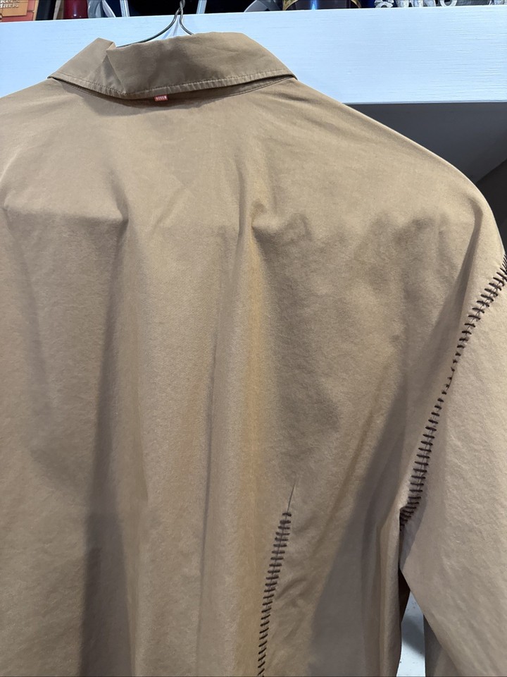 Hugo Boss Orange Men’s XXXL Tan Utility Shirt – Western Stitch Detail ...