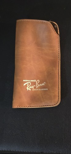 Vintage Bausch Lomb Ray Ban Brown Leather Case | eBay