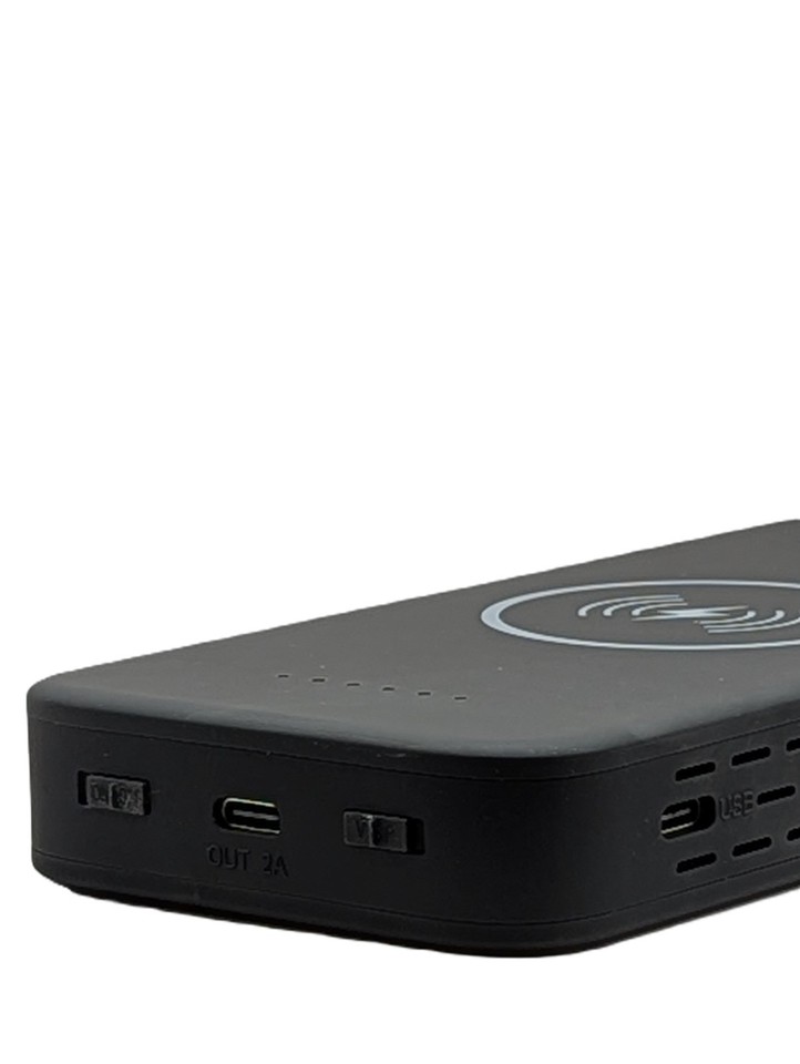 Portable Power Bank Wireless Charger Camera 1080P Night Vision Motion ...