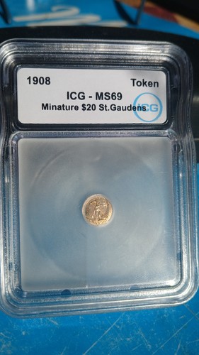 1908 $20 St Gaudens ICG MS69 No Motto Gold Token | eBay