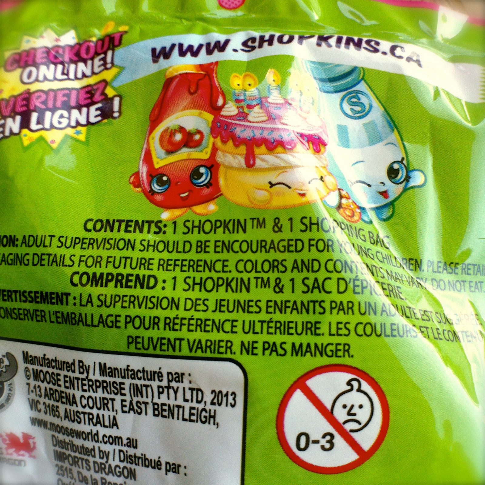 Shopkins SEASON 1 Blind Surprise MYSTERY BAG includes 1 Shopkin & 1 ...