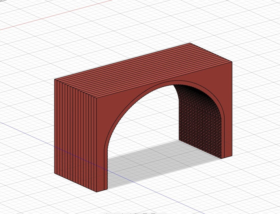 OO Gauge Model Railway Brick Arch Underpass Support Wall For Walkways ...
