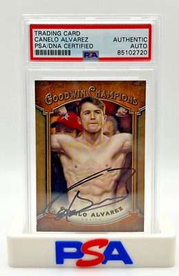 Canelo Alvarez Signed Autograph 2014 UD Goodwin Rookie Card RC Mexico ...