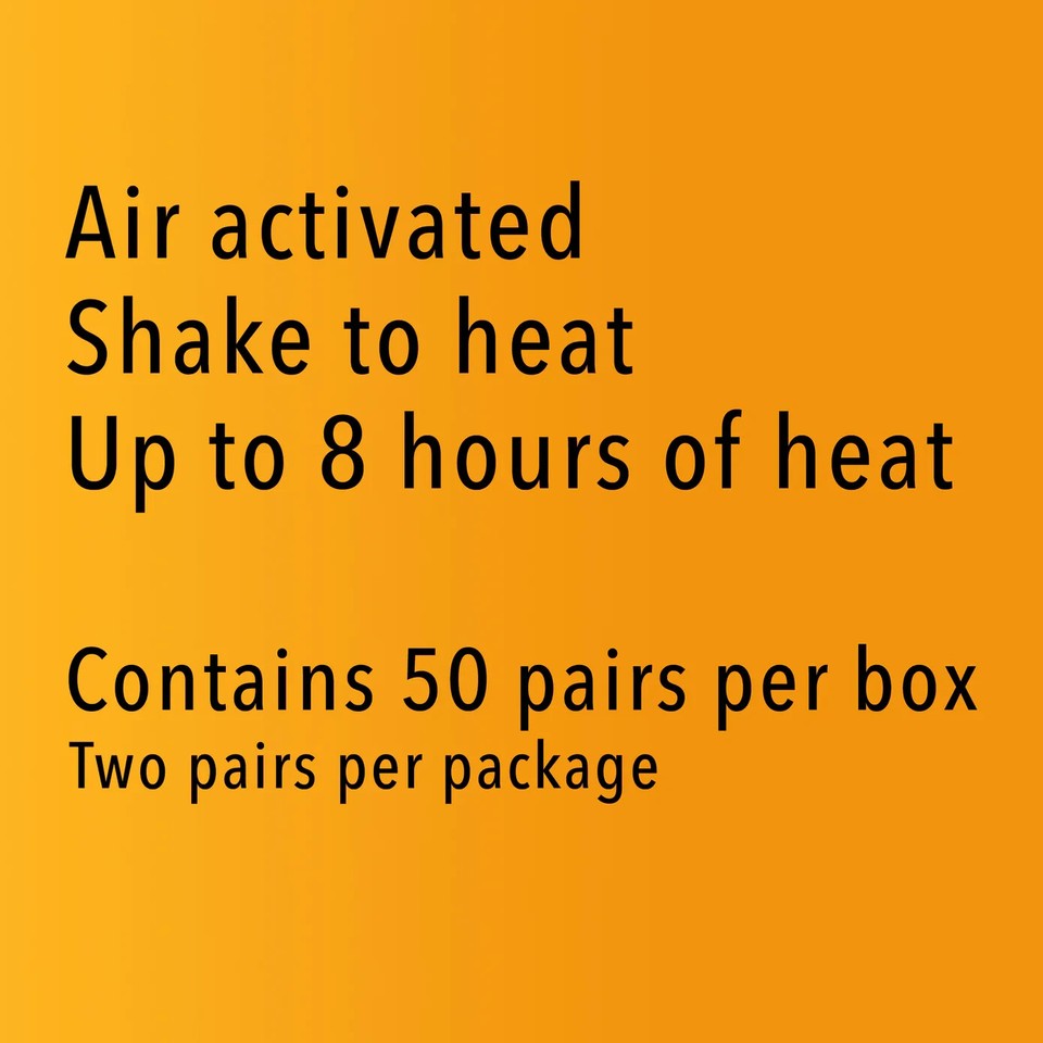 50 Pairs Of Wholesale Hand Warmers - 2 Pairs Per Package - Lasts 8 Hours! | eBay
