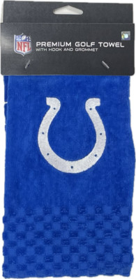 NFL Indianapolis Colts Tri-Fold Embroidered Golf Towel - Royal | eBay
