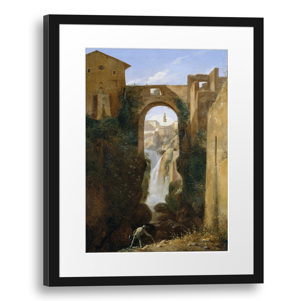 Kunstdruck François Marius Granet - Ponte San Rocco und Wasserfälle ...