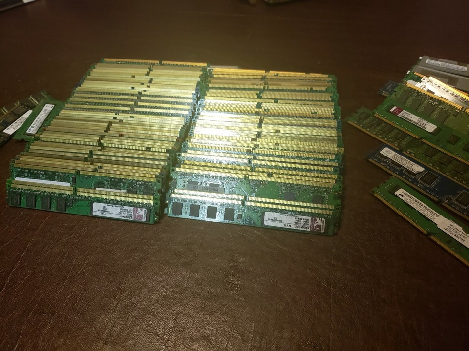 10 piece lot Memory RAM GOLD RECOVERY Computer Parts Precious Metal ...