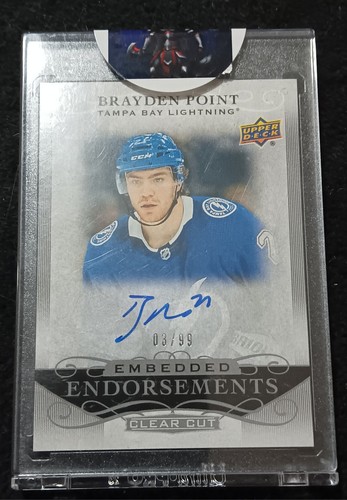 2019-20 Upper Deck Clear Cut Auto Ee-bp Tampa Bay Lightning Brayden ...