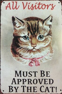 CAT Rustic Look Vintage Tin Metal Sign Man Cave, Shed-Garage & Bar Sign ...