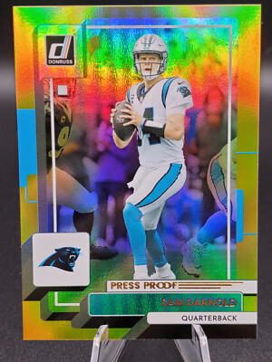 Sam Darnold San Francisco 49ers 2022 Donruss Gold Holo Press Proof ...