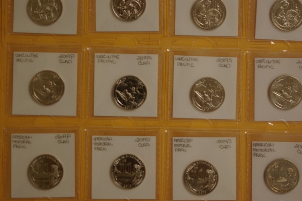 2019 W/P/D/S Quarter Set - 5 W Clad Quarters/5 S Clad Quarters/20 ...
