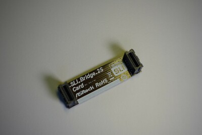 Original SLI Bridge 2S Card Karte ASRock REV. G/A 1.03 NVIDIA SLI | eBay.de