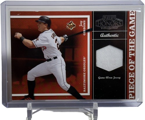 2004 Playoff Honors - Piece of the Game Jersey Card #PG-13 Jay Gibbons ...
