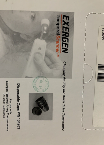 100 - Exergen Temporal Scanner Disposable Caps 134203 TAT-2000 TAT-5000 ...