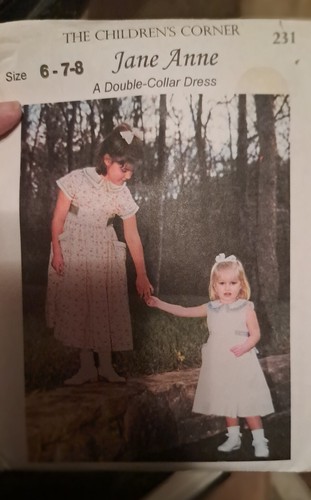 Vintage Childrens Corner Pattern 231 "Jane Anne" UNCUT. Size 6-8 | eBay