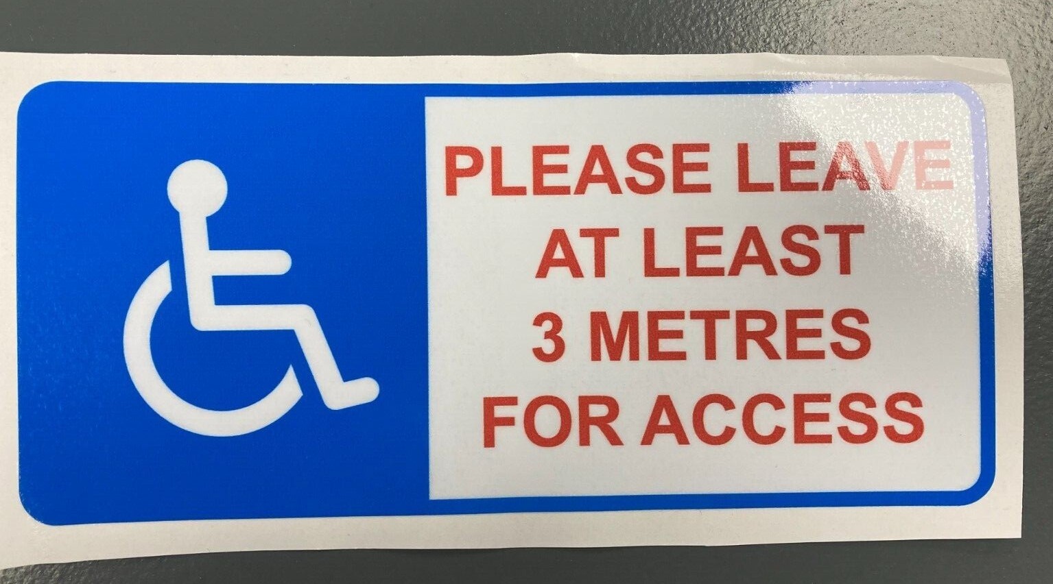 DISABLED ACCESS CAR STICKERS; WHEELCHAIR MOBILITY DRIVER VAN WAV ...