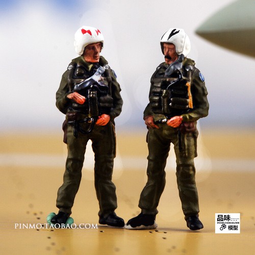 2pcs 1/72 Scale U.S. Fighter Pilot Painted Miniature Figure Models ...