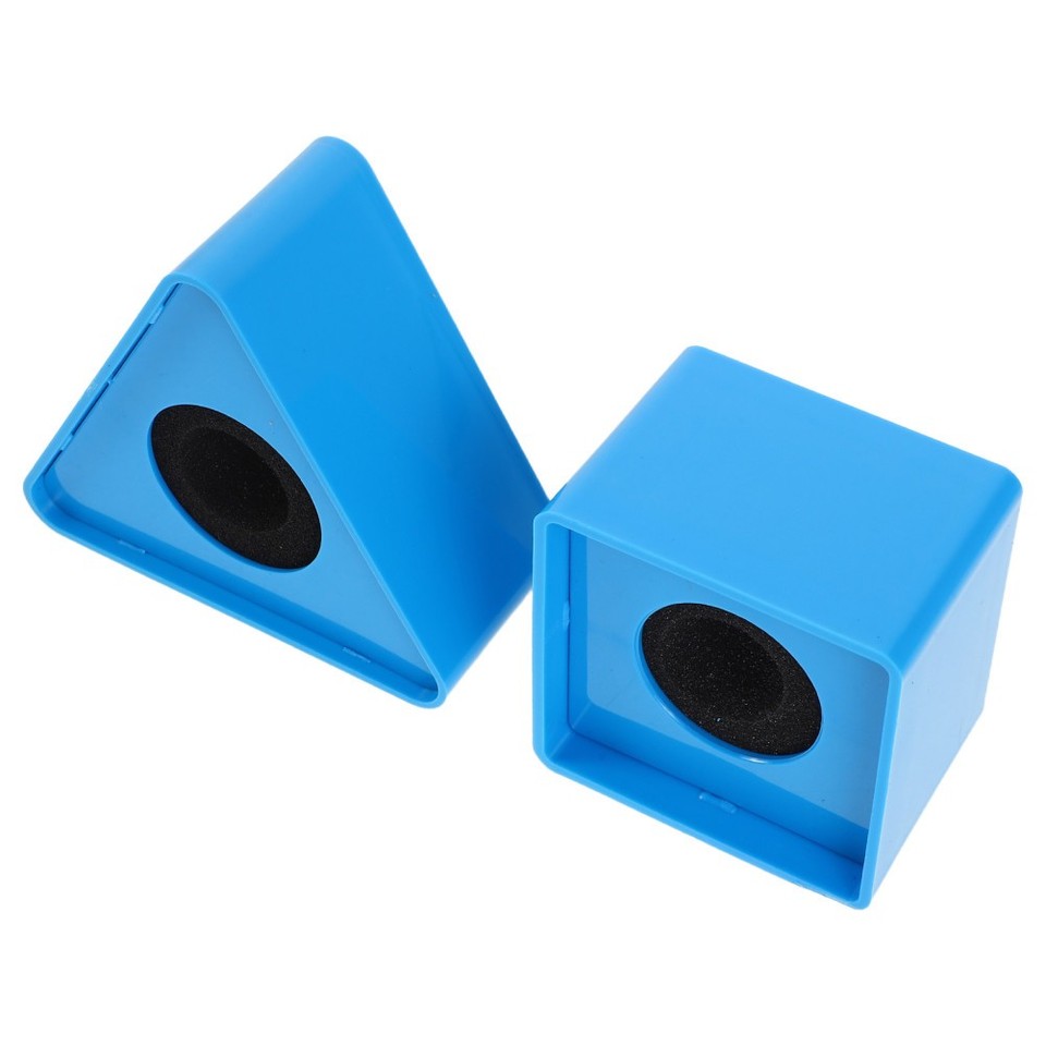2PCS Mic Flag Station: Square Cube Triangular Shaped Blank Microphone ...