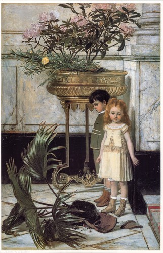 Jan Verhas The Broken Flower Pot 30x46 in | eBay