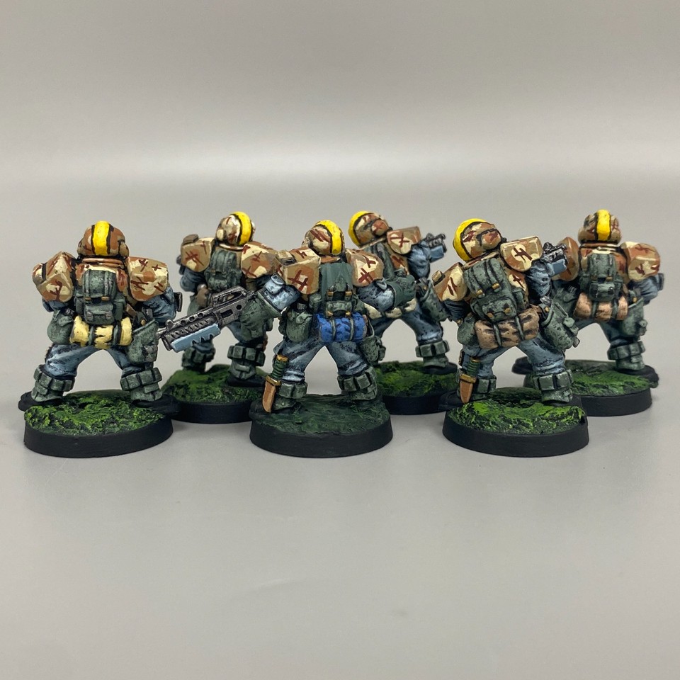 6 CAPITOL AIRBORNE RANGERS WARZONE MUTANT CHRONICLES PAINTED MINIATURE ...
