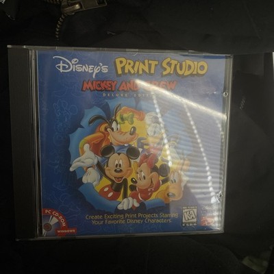 1995 Disney Interactive Mickey And Crew Print Studio Deluxe Edition PC ...