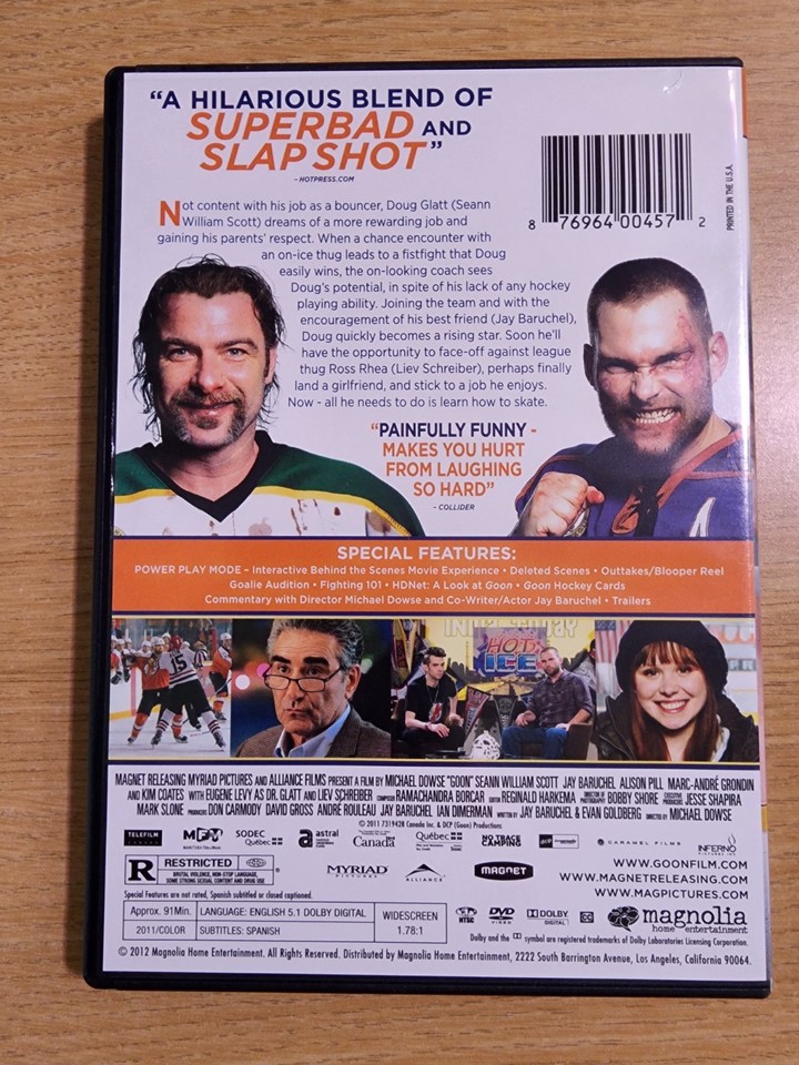 Goon (DVD, 2011, Widescreen) Seann William Scott, Jay Baruchel | eBay