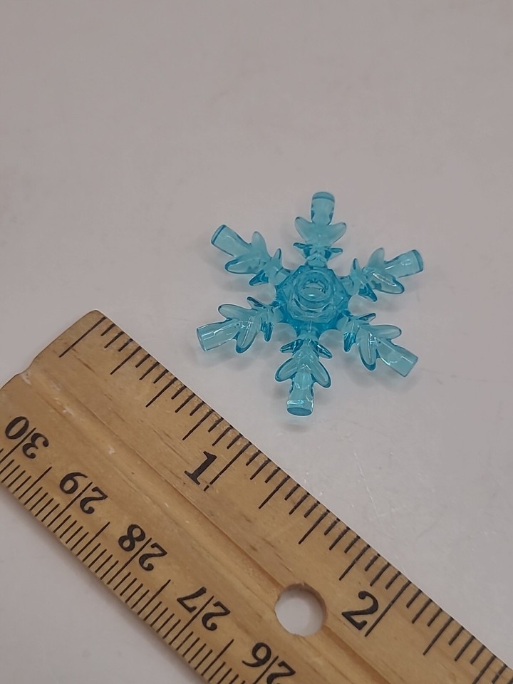 LEGO Translucent Light Blue Belville 4x4 Ice Crystal Snowflake Piece | eBay