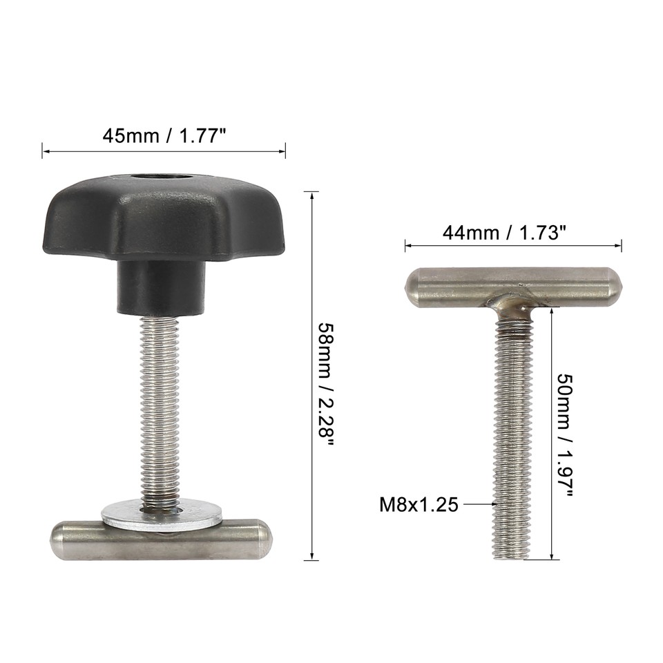 4pcs 50mm Locking Rail Mounting Screws for VW T5 T6 Caravelle Multivan ...