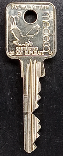 Medeco Key Eagle Collectors Morgan Lock M22 Restricted Do Not Duplicate ...