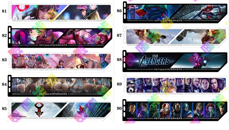 Custom Picture Horizontal GPU Bracket ARGB GPU Side Panel Graphics Card ...