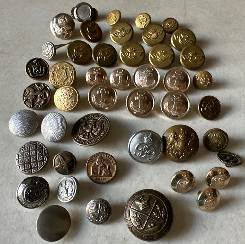 Vintage Foreign World War 2 Military Buttons Collection Lot Of (40 ...