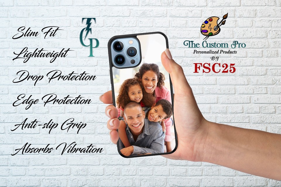 Customized iPhone 15 phone case Personalized Photo Image Business kids ...