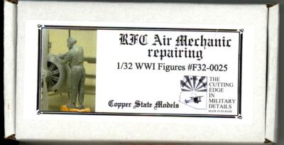 Copper State Models 1/32 RFC WWI MECHANIC REPAIRING THE AIRCRAFT Resin ...