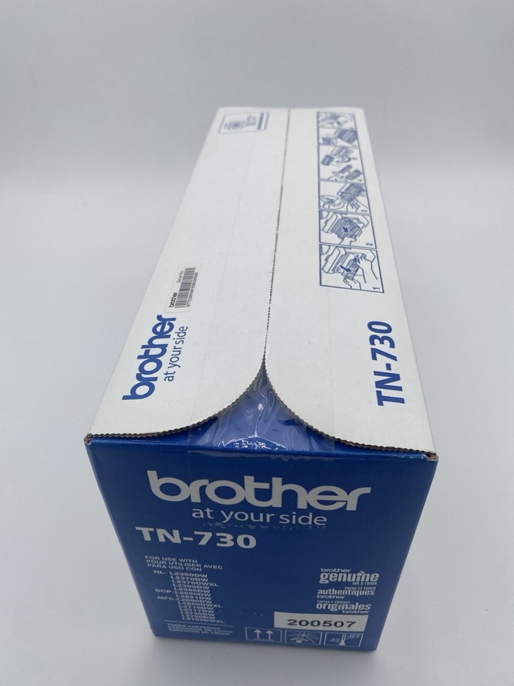 Brother Genuine TN730 Standard Yield Black Toner Cartridge Printer ...