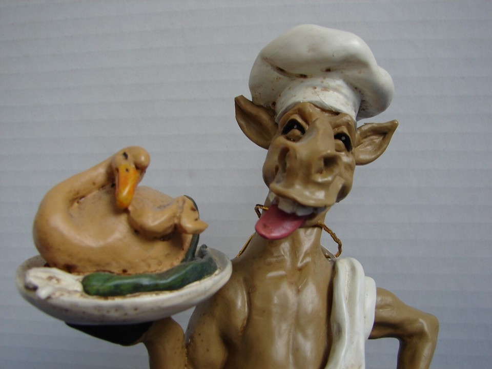 Rick J. Rowley Horse Play What's cookin 8" Tall Cook Chief Circa 2004 ...