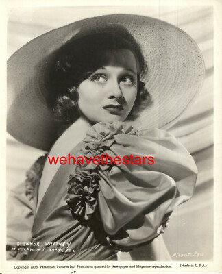Vintage Eleanore Whitney GORGEOUS GLAMOUR BEAUTY '38 Publicity Portrait ...