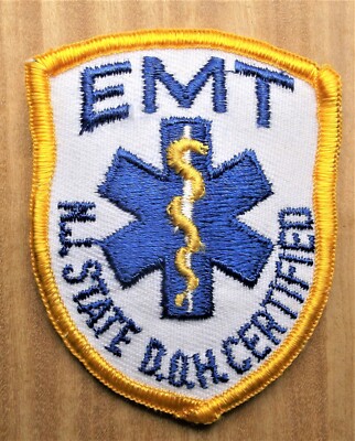 GEMSCO NOS PATCH EMS - EMT NJ STATE DOH CERTIFIED NJ - Original 1980 ...