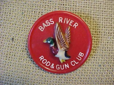 ORIGINAL VINTAGE BASS RIVER ROD & GUN CLUB PIN BADGE WITH DUCK | eBay