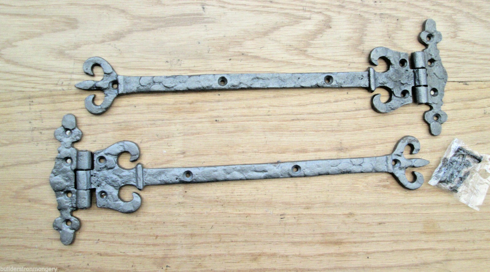 ANTIQUE IRON CORONET ornate fancy Decorative Door Gate t-hinge Tee ...