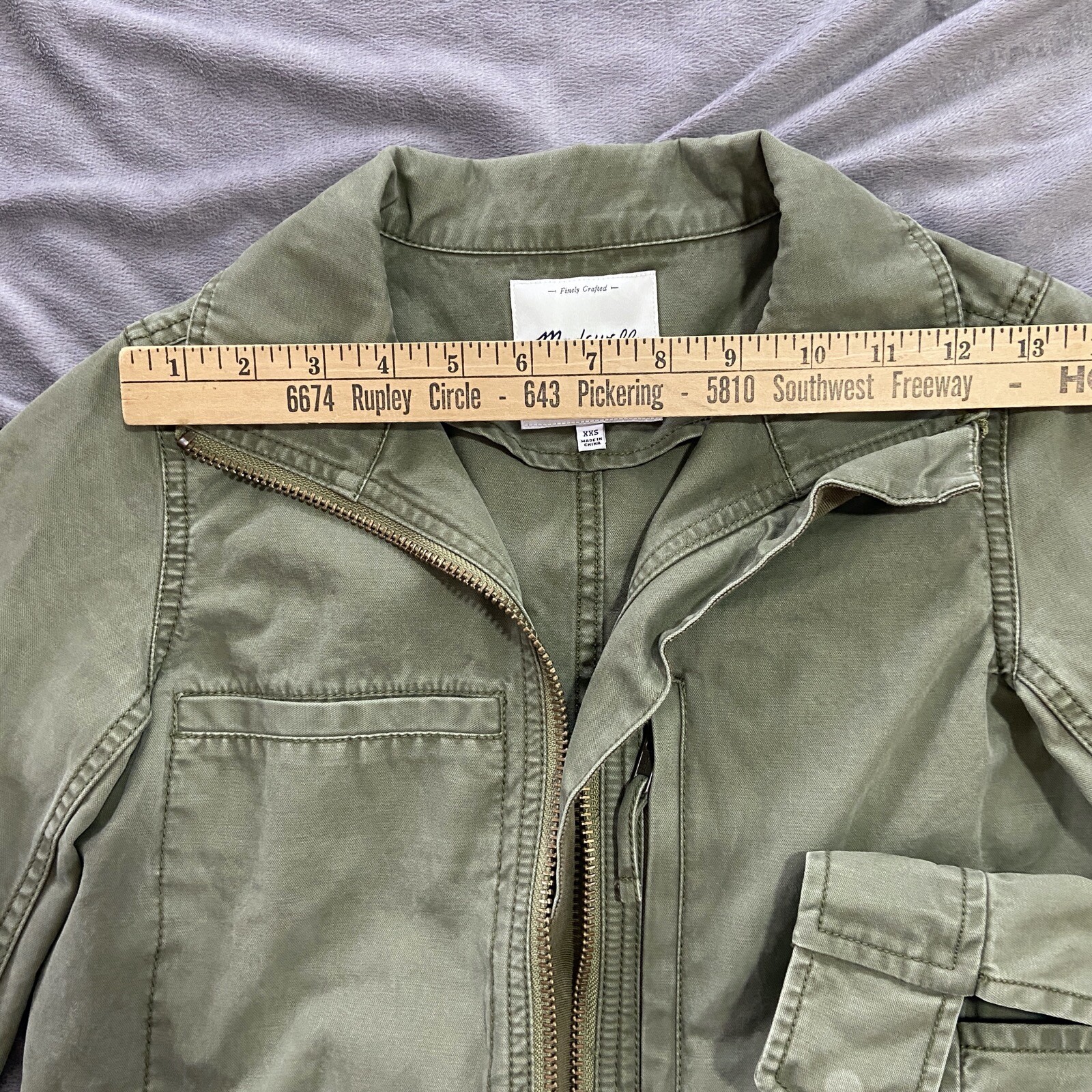 Madewell Green Military Field Jacket Fleet Coat Full … - Gem
