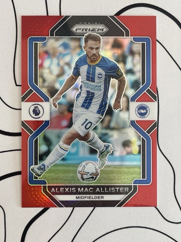 ALEXIS MAC ALLISTER 2022-23 PRIZM EPL TRUE RED PRIZM /149 BRIGHTON ...