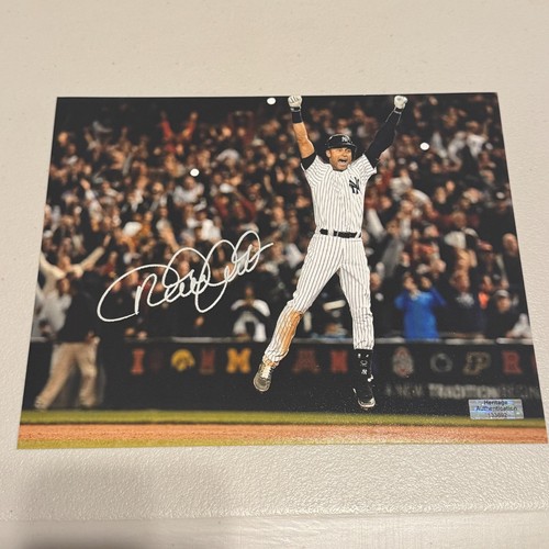 Derek Jeter Signed Autographed 8x10 Color Photograph Auto Photo NY ...