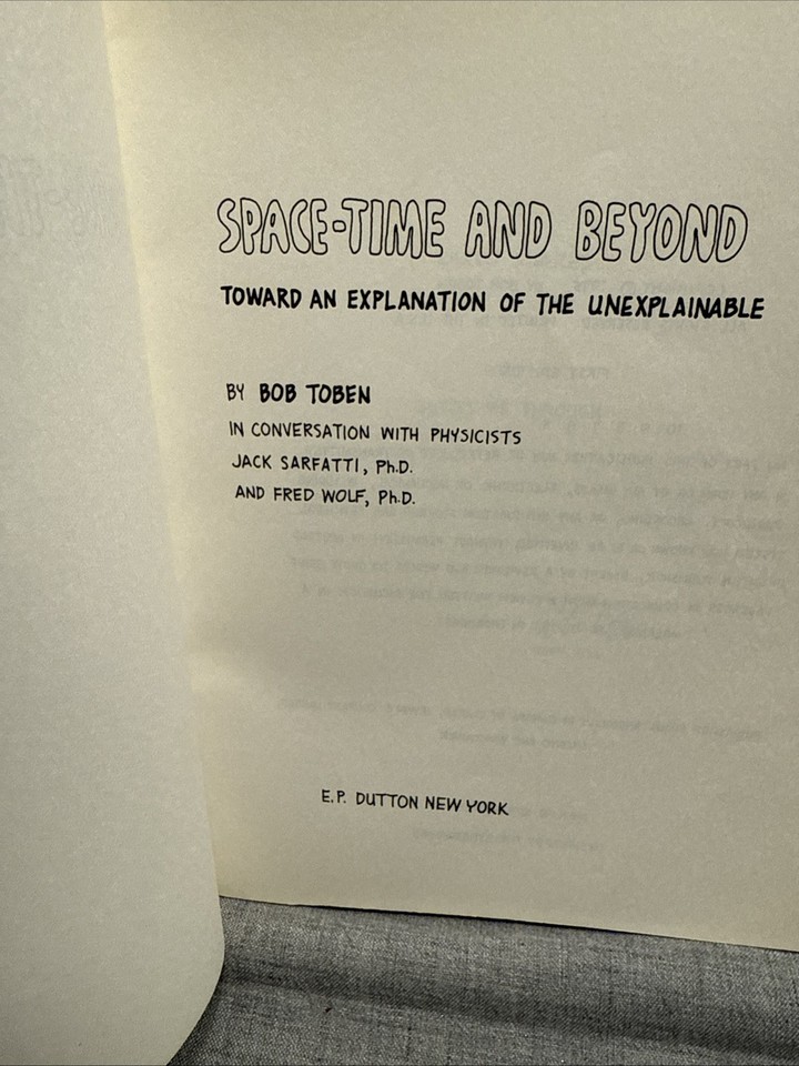 Space-Time & Beyond Bob Toben Fred Wolf 1975 First Edition PB Book ...
