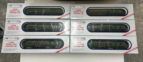 Williams Reading Company Classic Madison Style Train Set of 6 | eBay